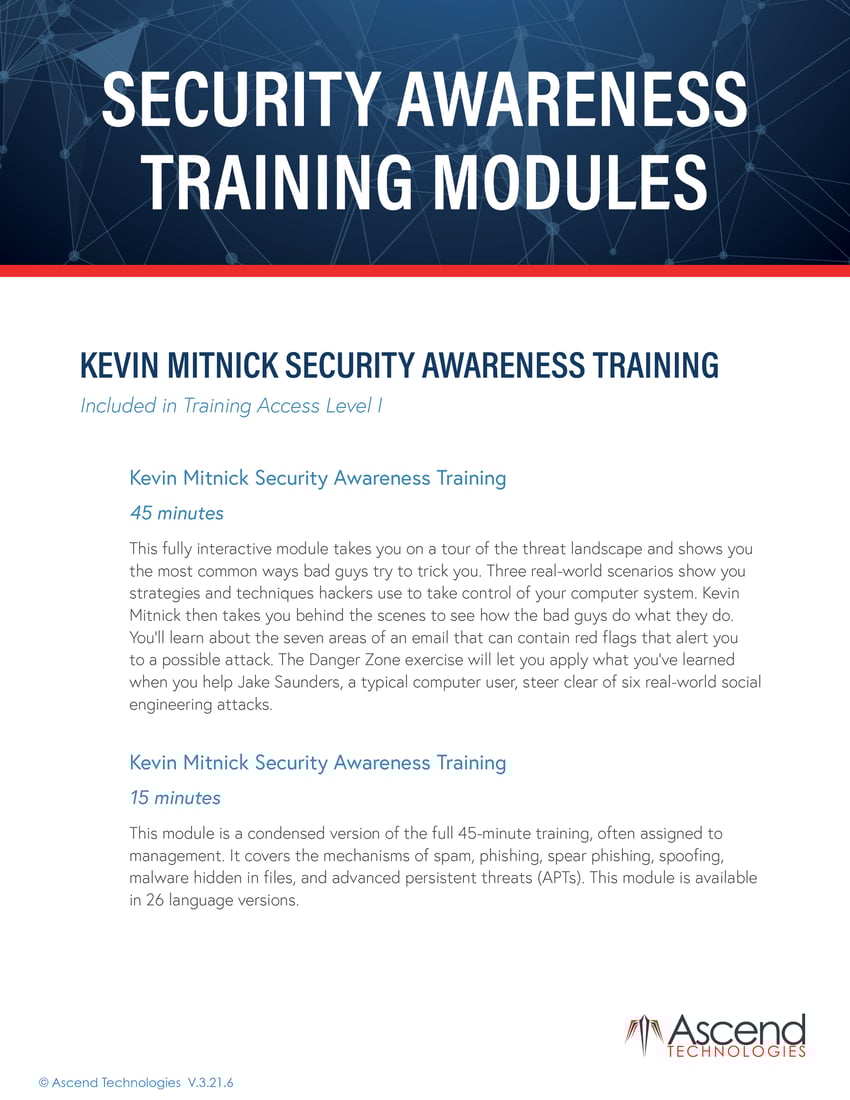 Security Awareness Training Modules